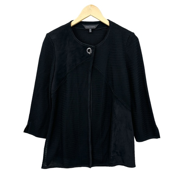 Ming Wang | Jackets & Coats | Ming Wang Jacket Open Front Single Loop ...